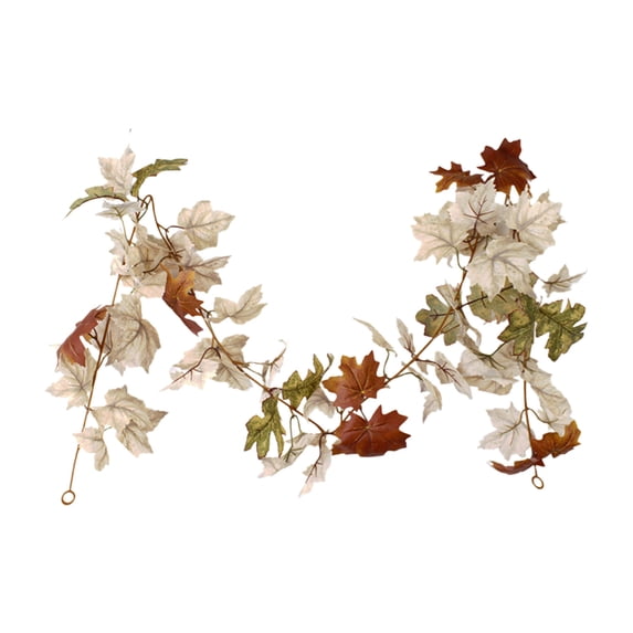 Artificial Maple Leaf Garland 12 Inch Realistic Foliage Hanging Decor ...