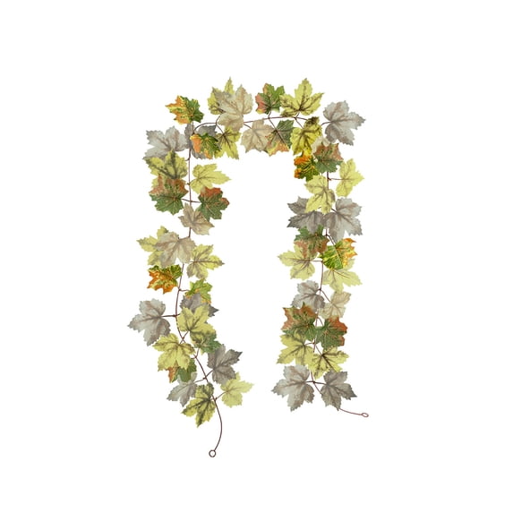 Artificial Maple Leaf Garland 80.7in, Halloween Thanksgiving Decor ...