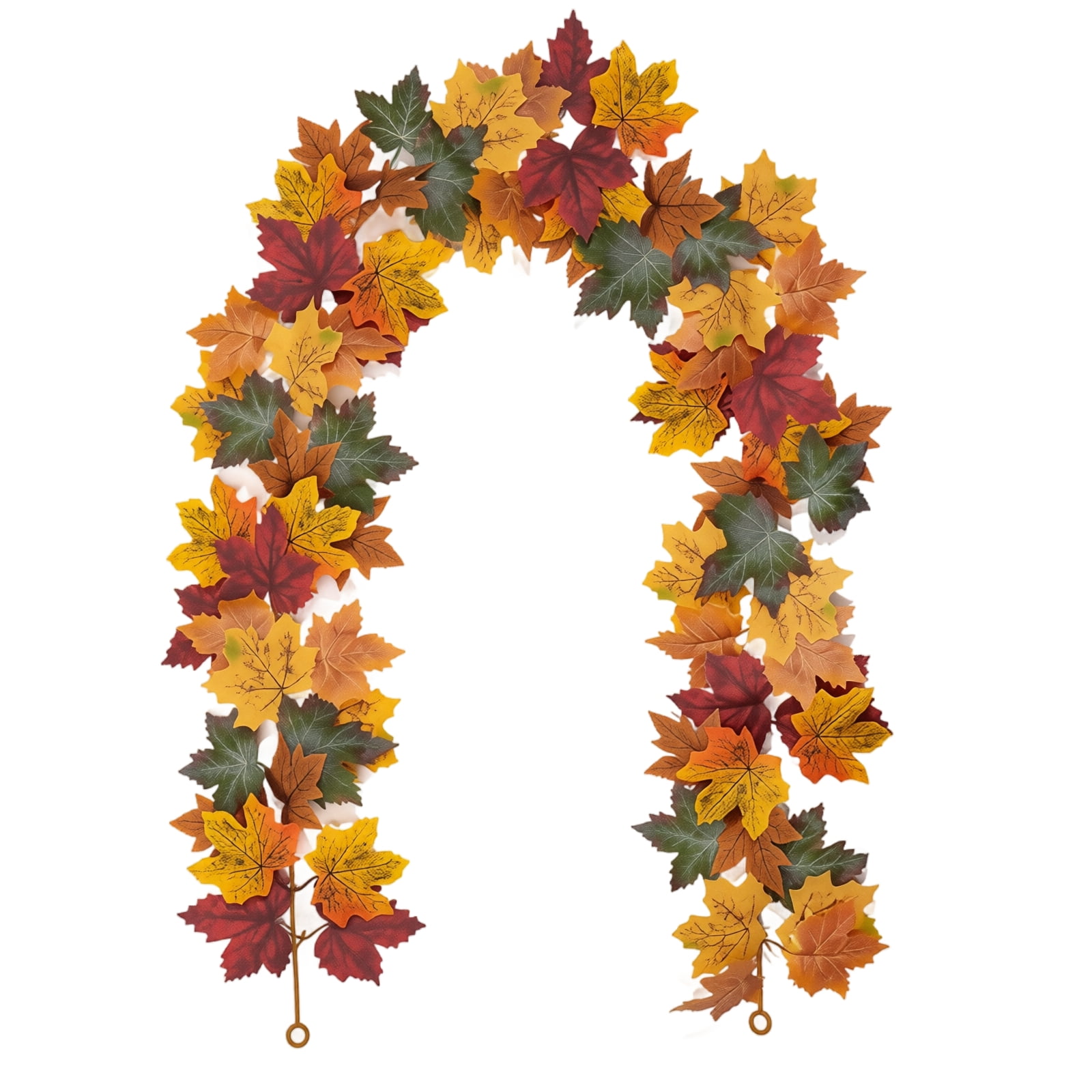 Artificial Maple Leaf Garland Faux Vine with Pumpkin Maple Leaf ...