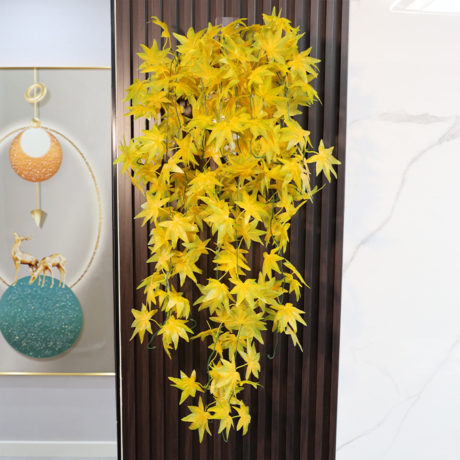 Artificial Maple Leaf Hanging Vine | Fall Thanksgiving Decor ...