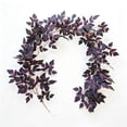 Artificial Maple Leaf Rattan Decoration - Purple - 180cm (70.1in ...