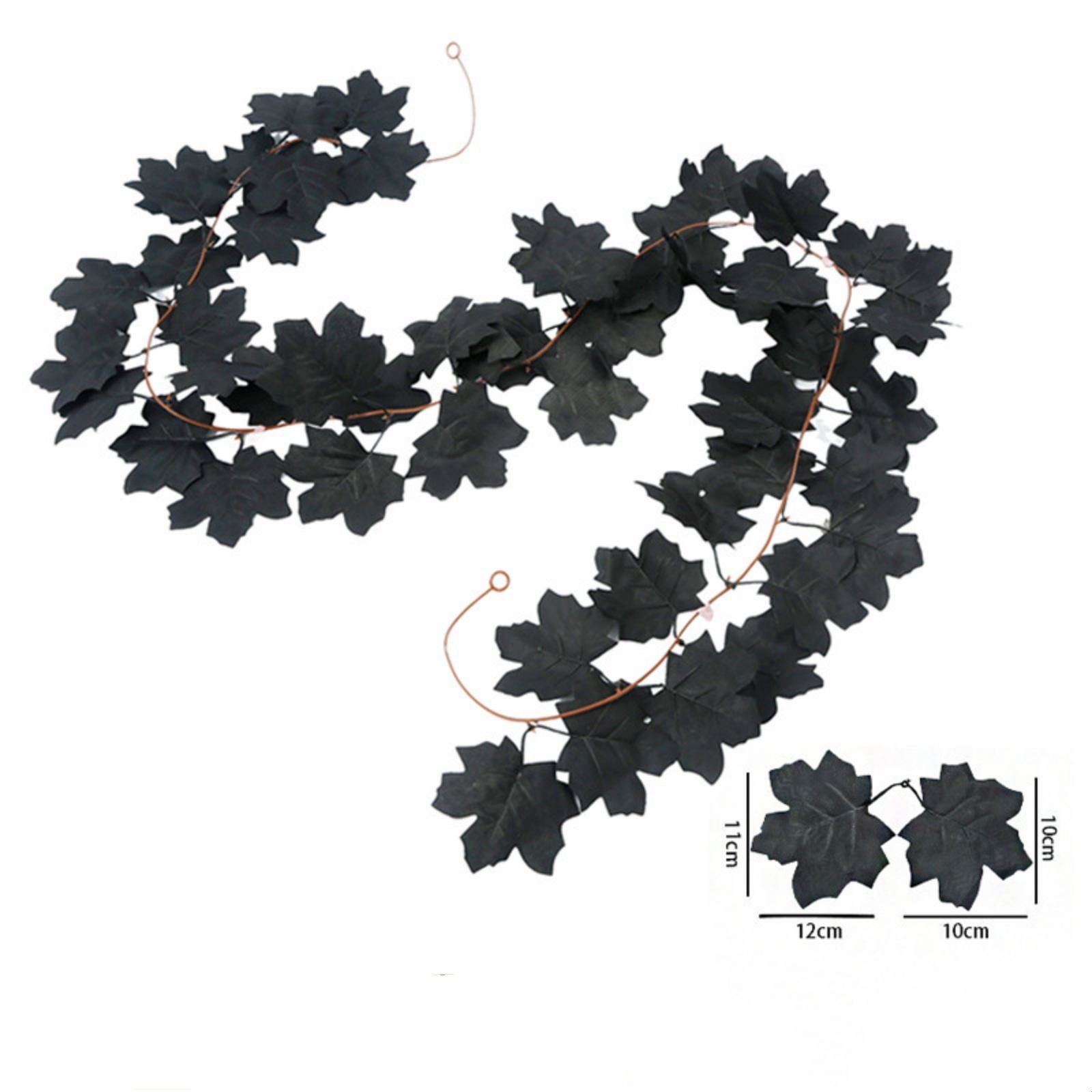 Artificial Maple Leaf Vine Halloween Party Decoration 78.74 Inches Long ...