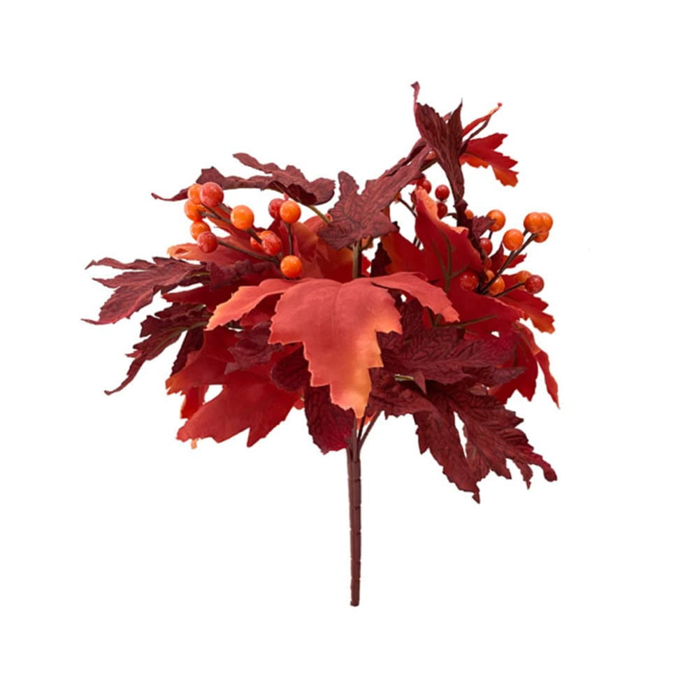 Artificial Maple Leaves Branches, Simulation Fake Fall Leaves Stems ...
