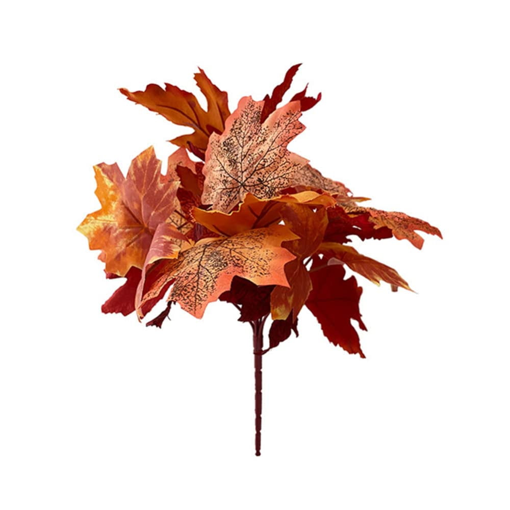 Artificial Maple Leaves Branches, Simulation Fake Fall Leaves Stems ...