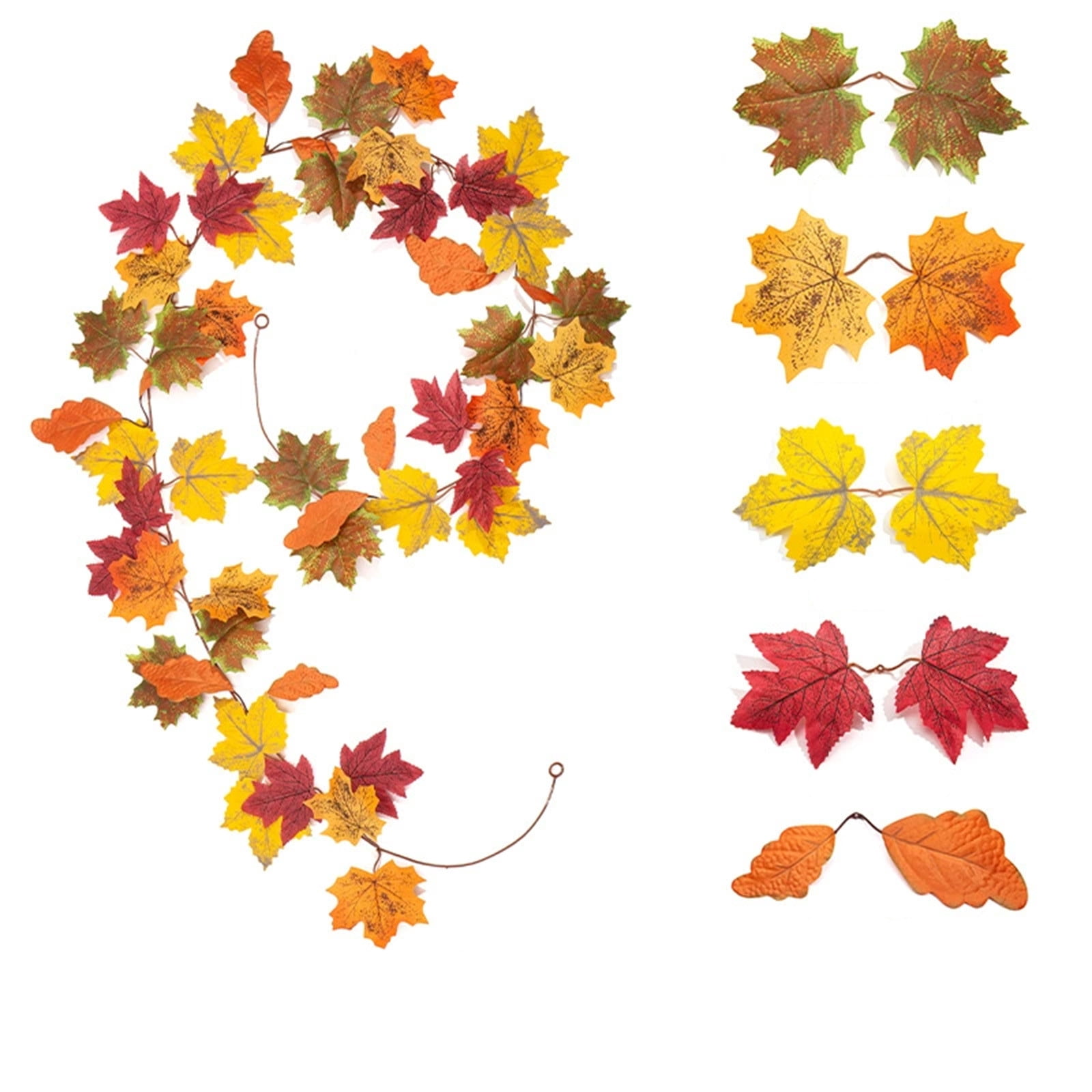 Artificial Maples Vines Garland, 78.74in Fake Hanging Fall Garland, for ...