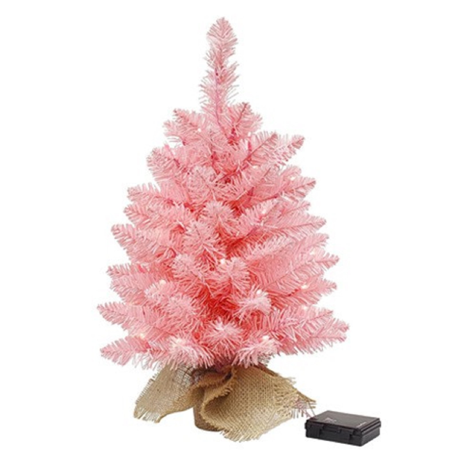 Artificial Mini Christmas Tree Tabletop Decoration Battery Operated LED ...