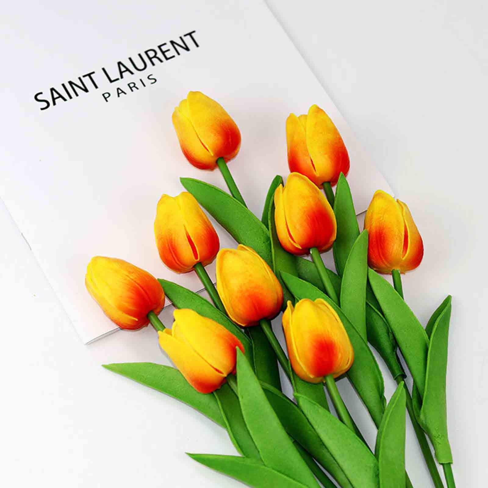 Artificial Mini Tulips Simulation Flowers | Lifelike Faux Florals ...
