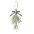 Artificial Mistletoe Frosted Fake Mistletoe Decoration for Doorway Pick ...