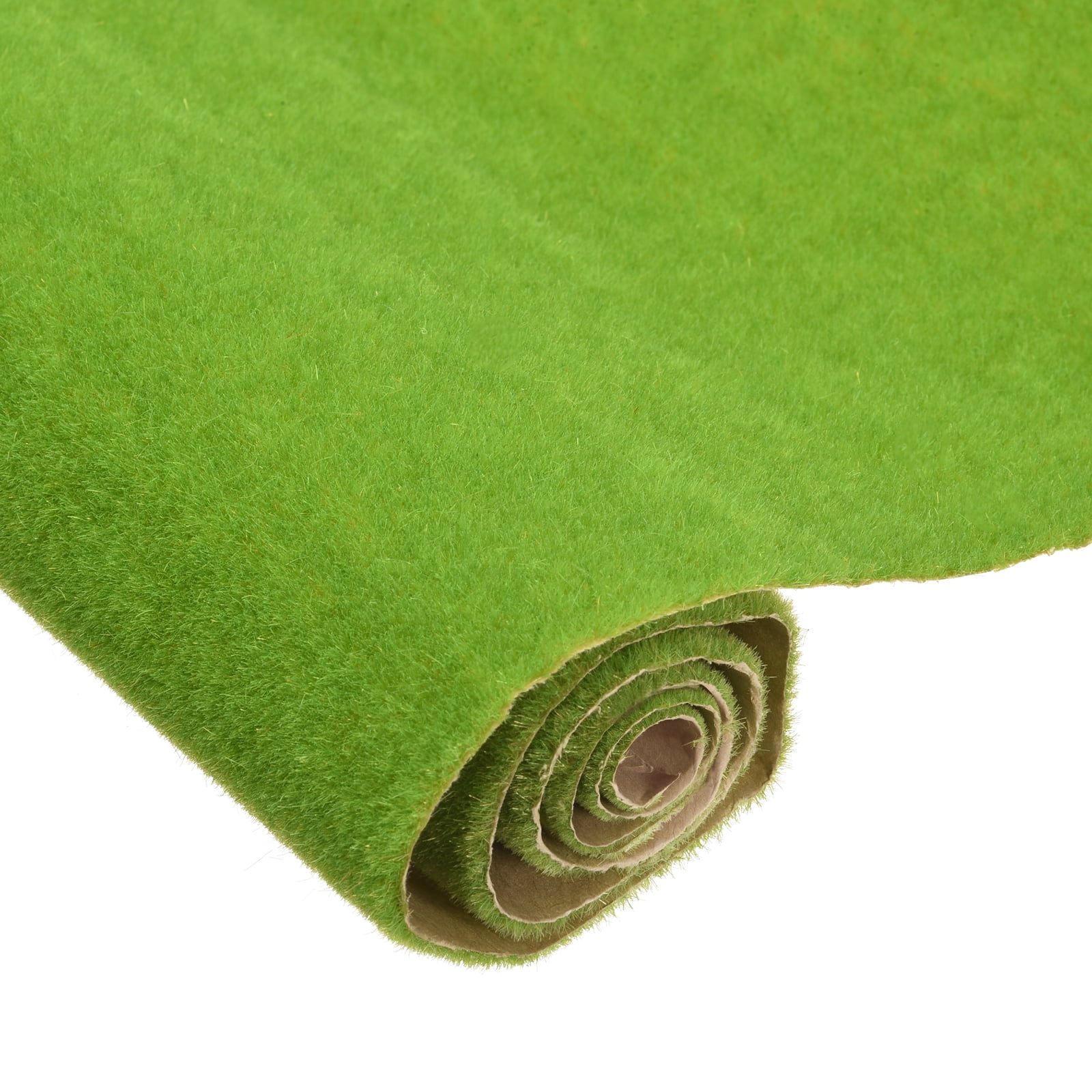 Artificial Model Grass Mat 13.8" x 39" Light Green Realistic Fake Turf ...