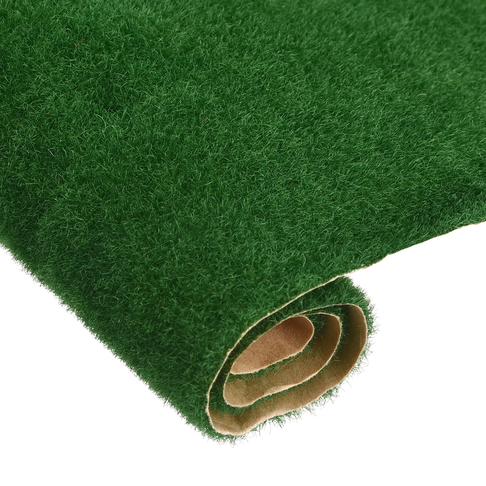 Artificial Model Grass Mat 3" x 10" Dark Green Realistic Fake Turf for ...