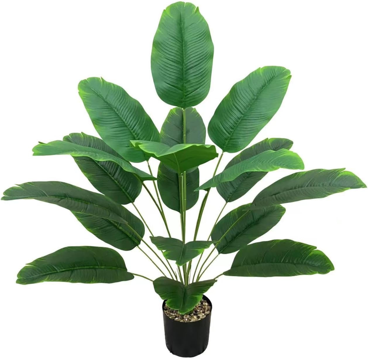 Artificial Monstera Deliciosa Plant，18 Leaves Artificial Tropical ...
