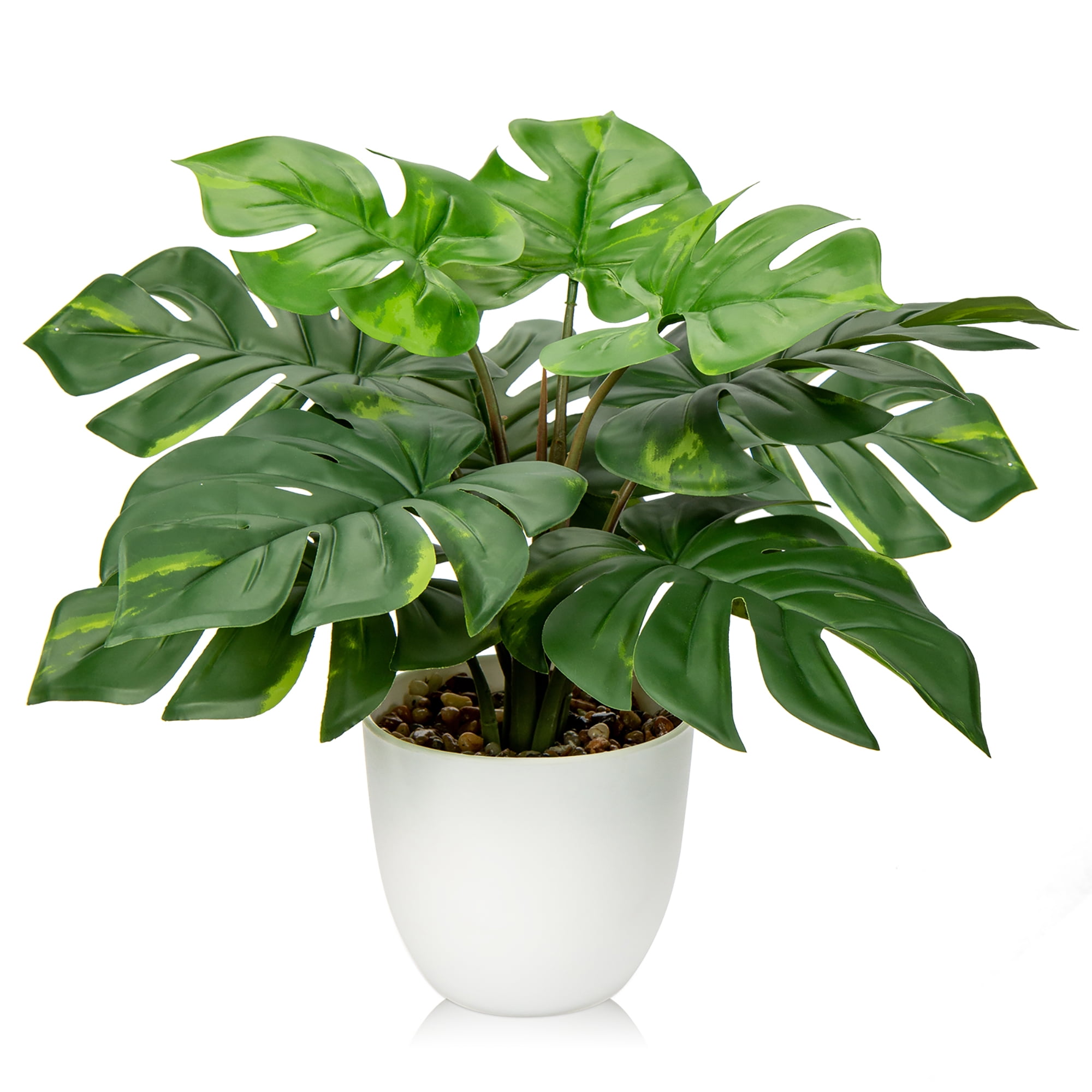 Artificial Monstera Plant Faux Monstera Deliciosa Plant Potted Fake ...