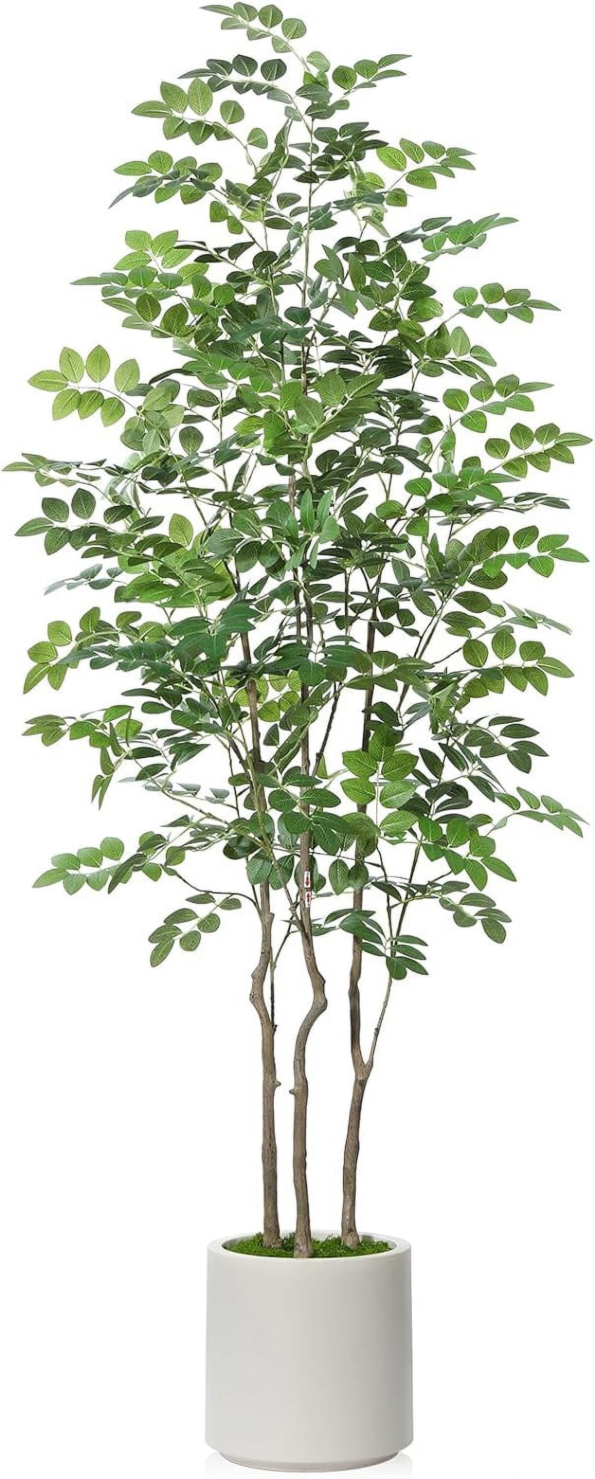 Artificial Moringa Tree,4FT Tall Fake Plant Artificial Trees,Faux ...