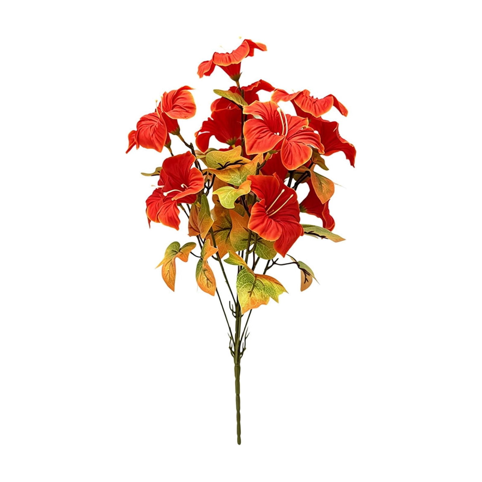 Artificial Morning Glory Flower Stems for Fall & Thanksgiving Decor ...