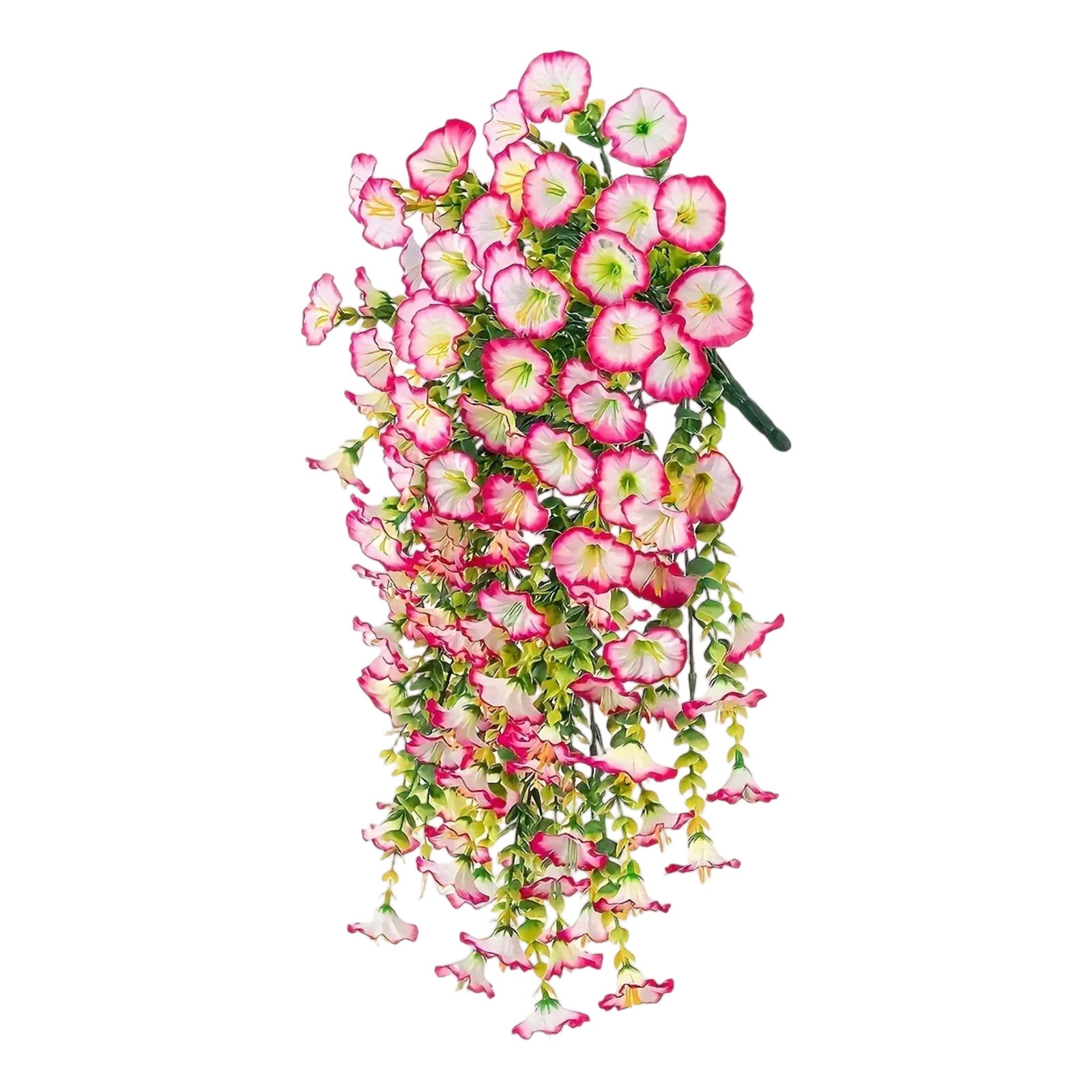 Artificial Morning Glory Flower Vines, 2Pcs 29.5Inch Hanging Plants ...