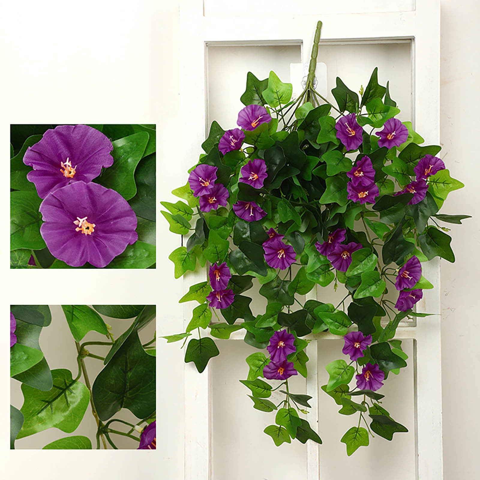 Artificial Morning Glory Flowers Multibunch, Fake Outdoor Flowers for ...