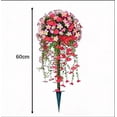 Artificial Morning Glory Ground Stakes, Realistic Fake Flowers for ...