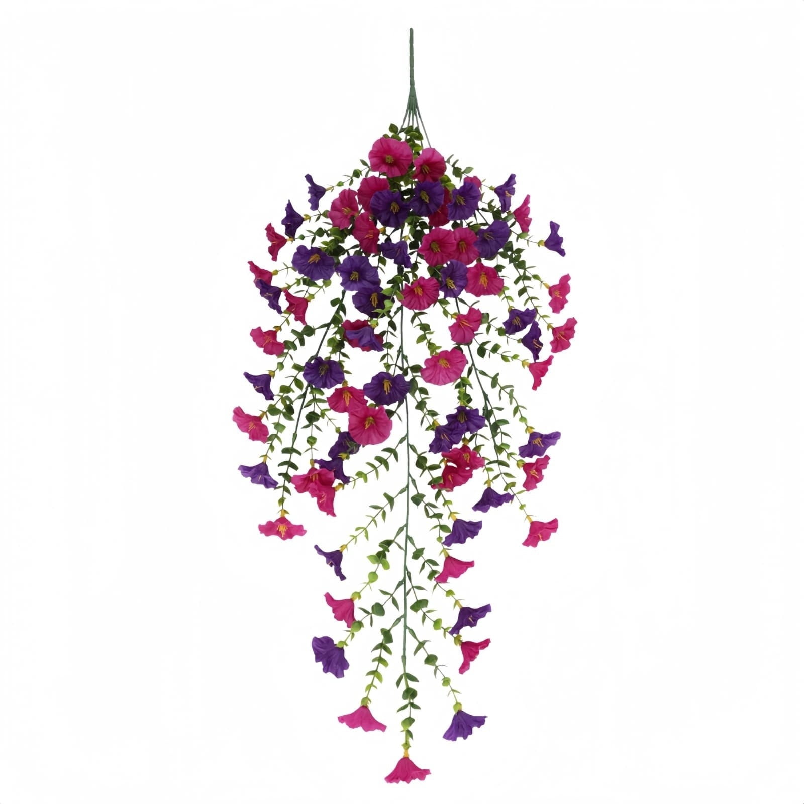 Artificial Morning Glory Hanging Flowers, UV-Resistant Fake Trailing ...