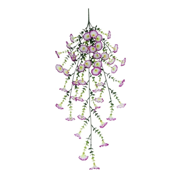 Artificial Morning Glory & Violet Vine Garland 30.3 X 7.9 Inch Flower ...