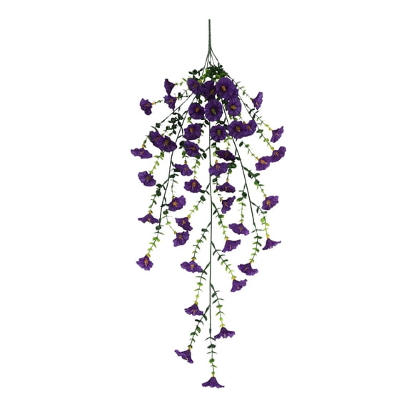 Artificial Morning Glory & Violet Vine Garland 30.3 X 7.9 Inch Flower ...