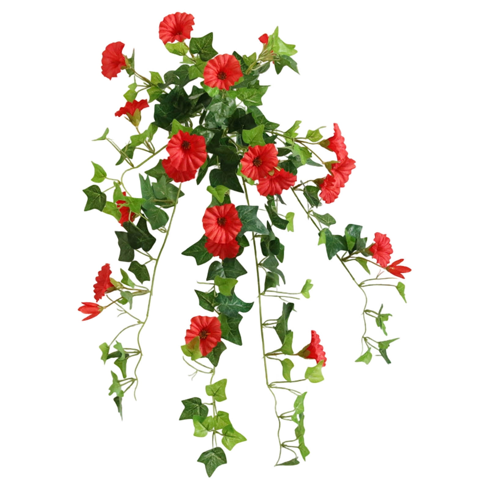 Artificial Morning Glory Wall Hanging Decor - Realistic Silk Flower ...