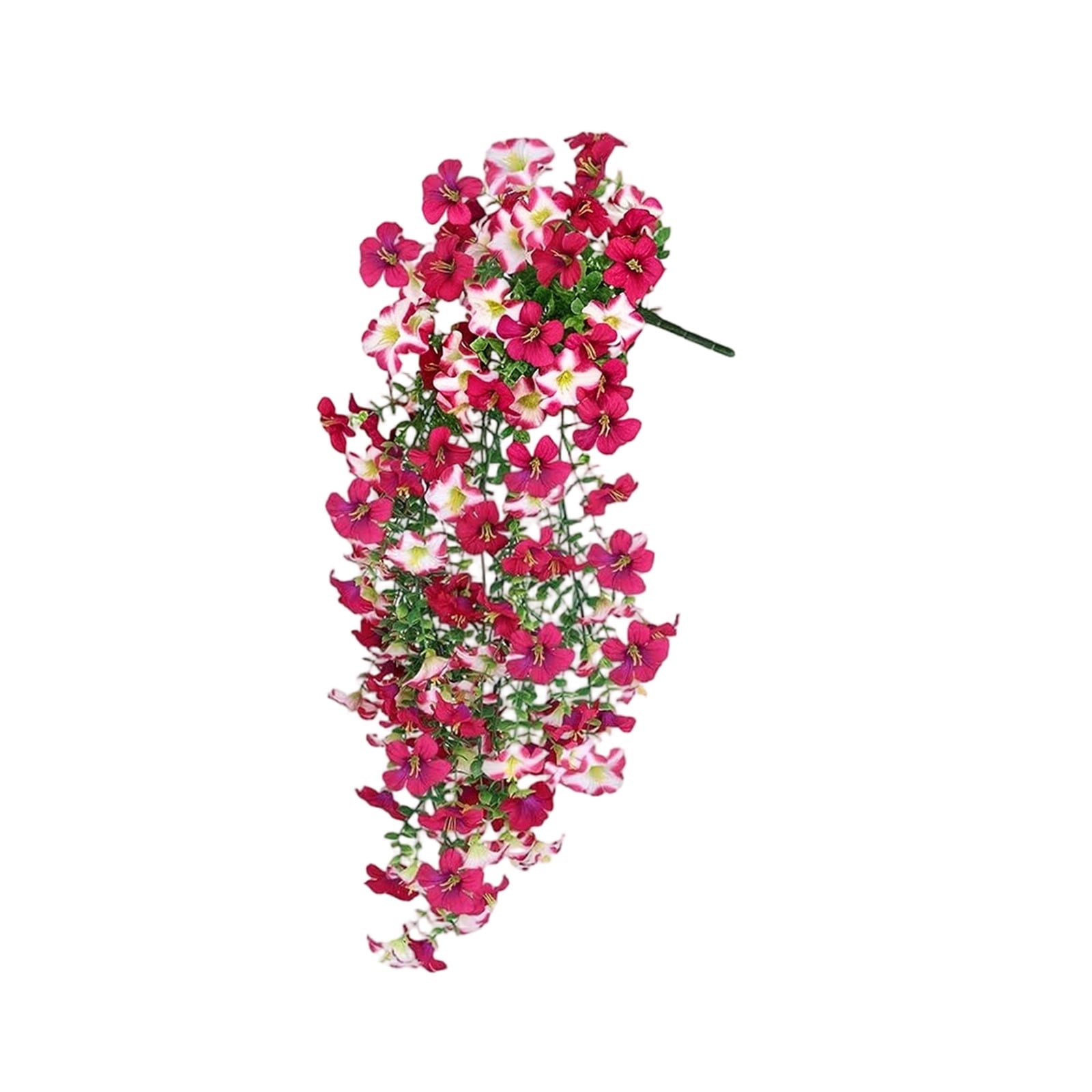 Artificial Morning Glory Wall Hanging, Faux Climbing Flowers with Green ...