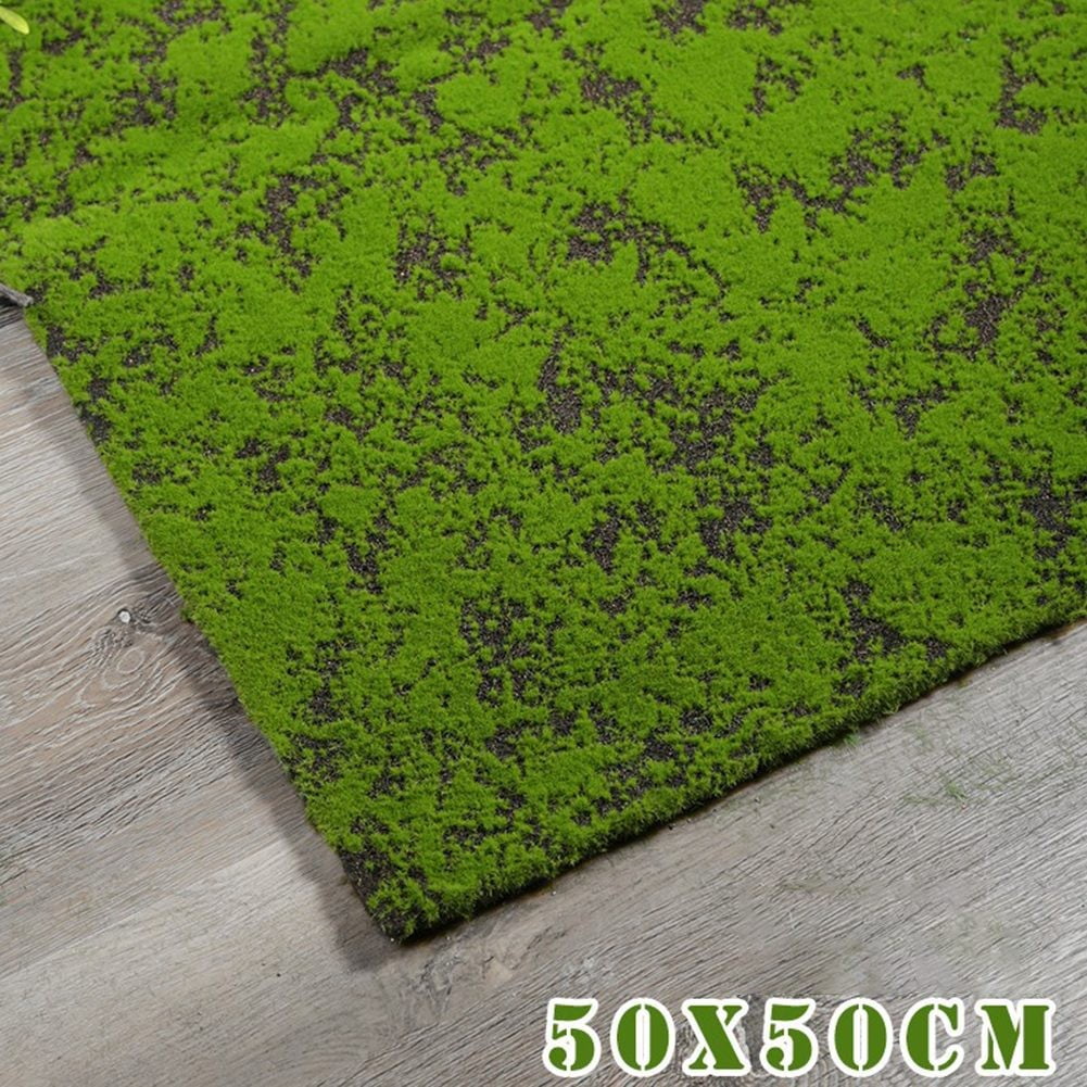 Artificial Moss Lawn Green 25x25x5 Inch, Realistic Simulated Grass for ...