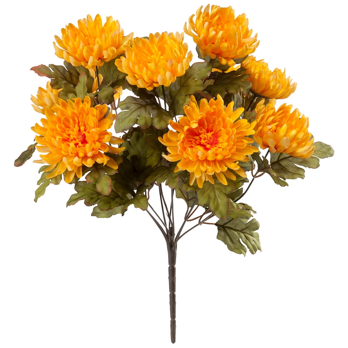 OakRidge™ Artificial Mum Bush, Vibrant Silk Mums with Flexible Stems ...