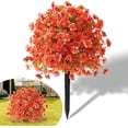 Artificial Mums Topiary Ball Tree With Flowers for Outdoors Fall Decor ...