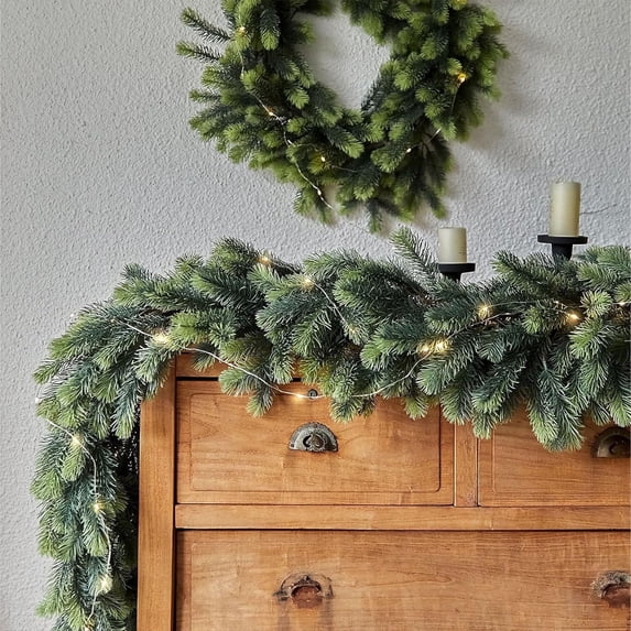 Artificial Norfolk Pine Garland Christmas Decoration 5.9 Ft,Christmas ...