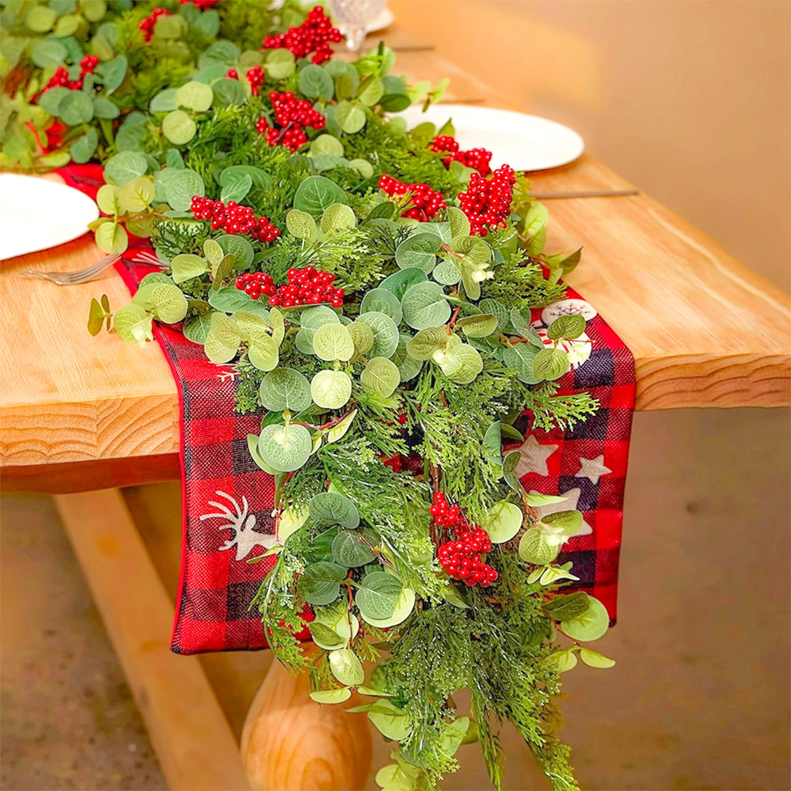 Artificial Norfolk Pine Garlands,Real Touch Greenery Garland,Soft ...