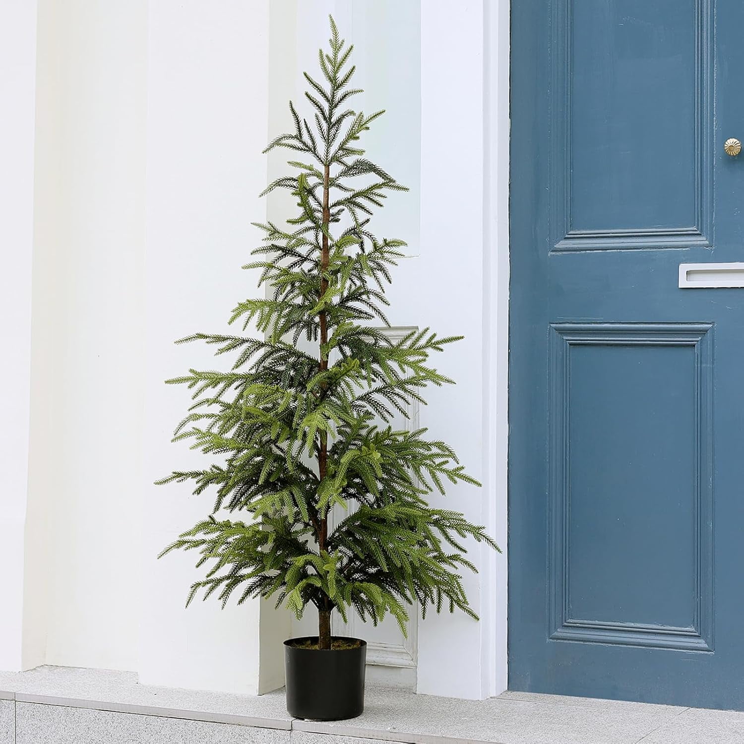 Artificial Norfolk Pine Tree - 4ft (48") Faux Christmas Tree Fake ...