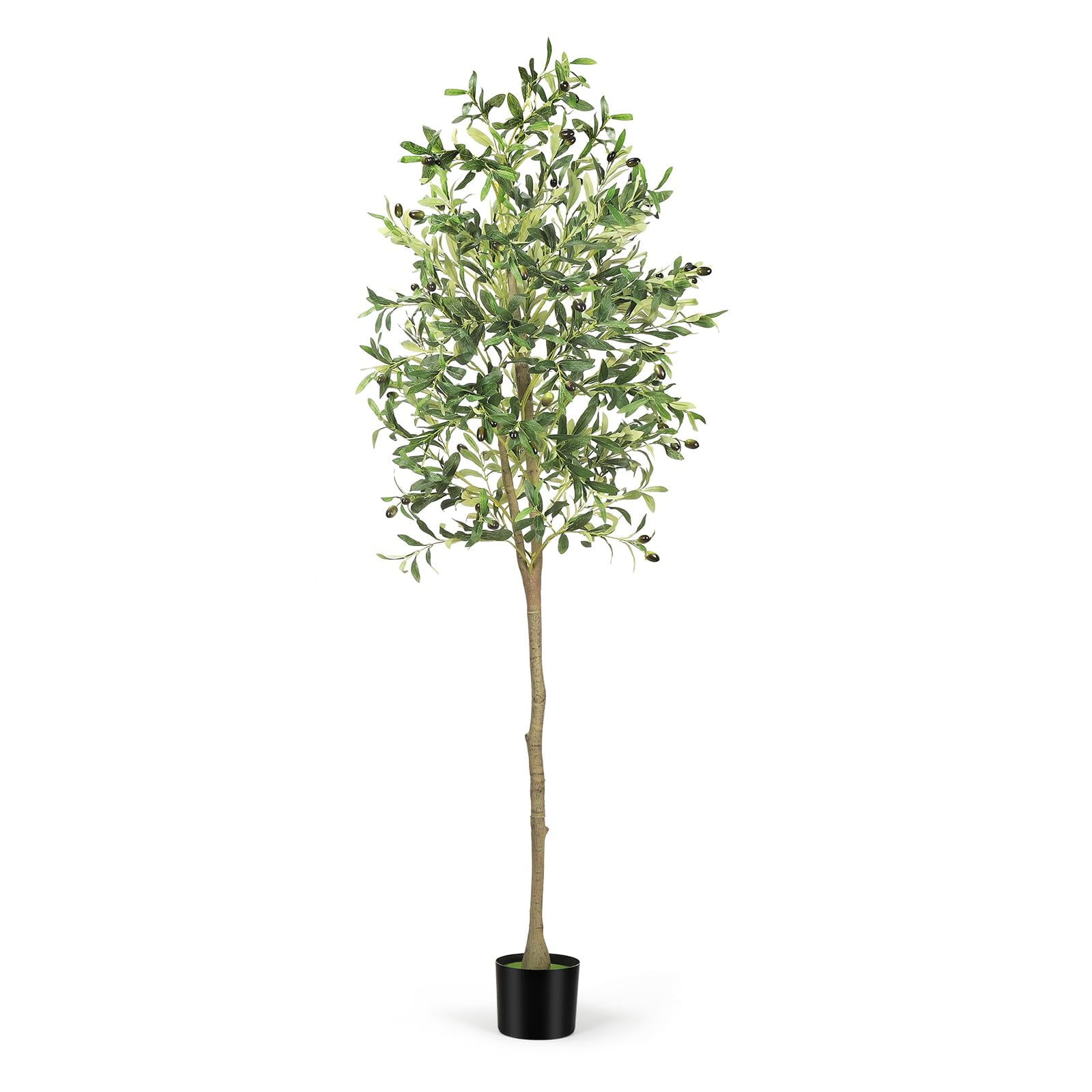 Artificial Olive with Pot 6FT Indoor,Fake Olive Potted Indoor Plant ...