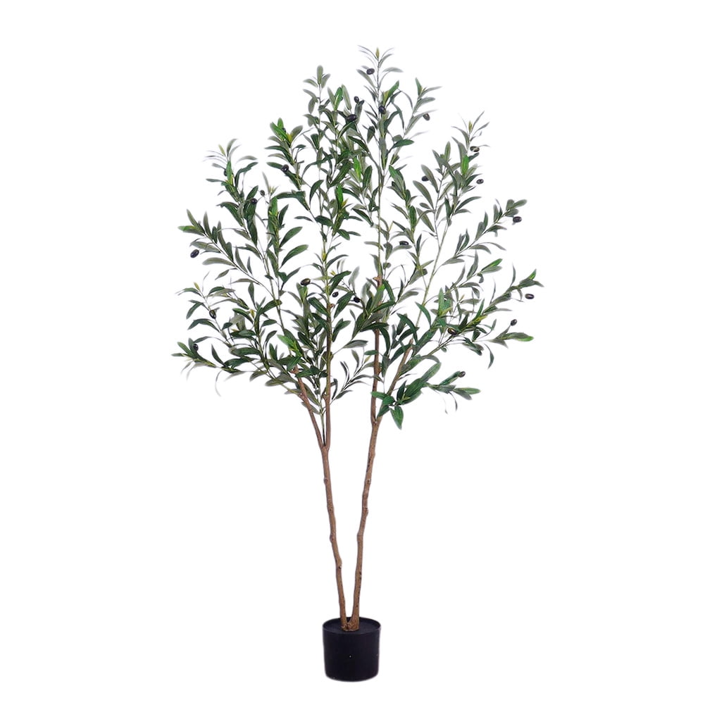 Artificial Olive Tree 5FT Tall Faux Silk Plant for Home Office Decor ...