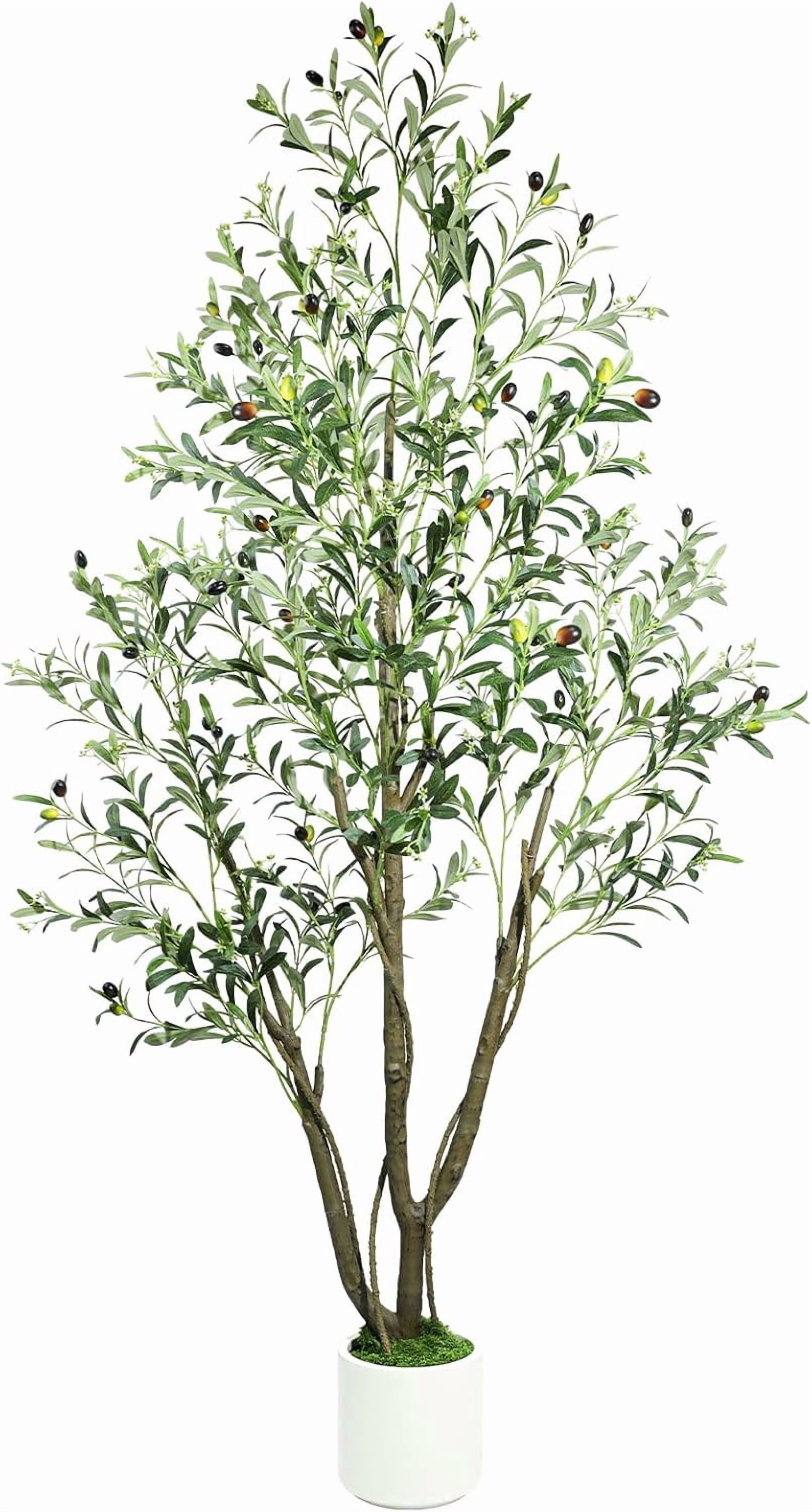 Artificial Olive Tree 6 Ft for Indoor Outdoor Use Lifelike Faux Floor ...