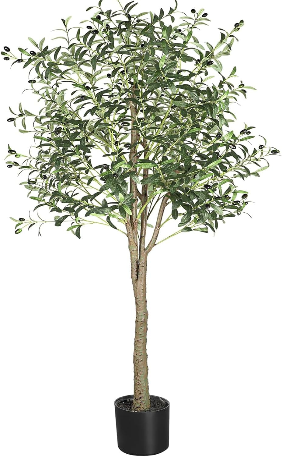 Artificial Olive Tree 6FT Tall Faux Silk Plant for Home Office Indoor ...