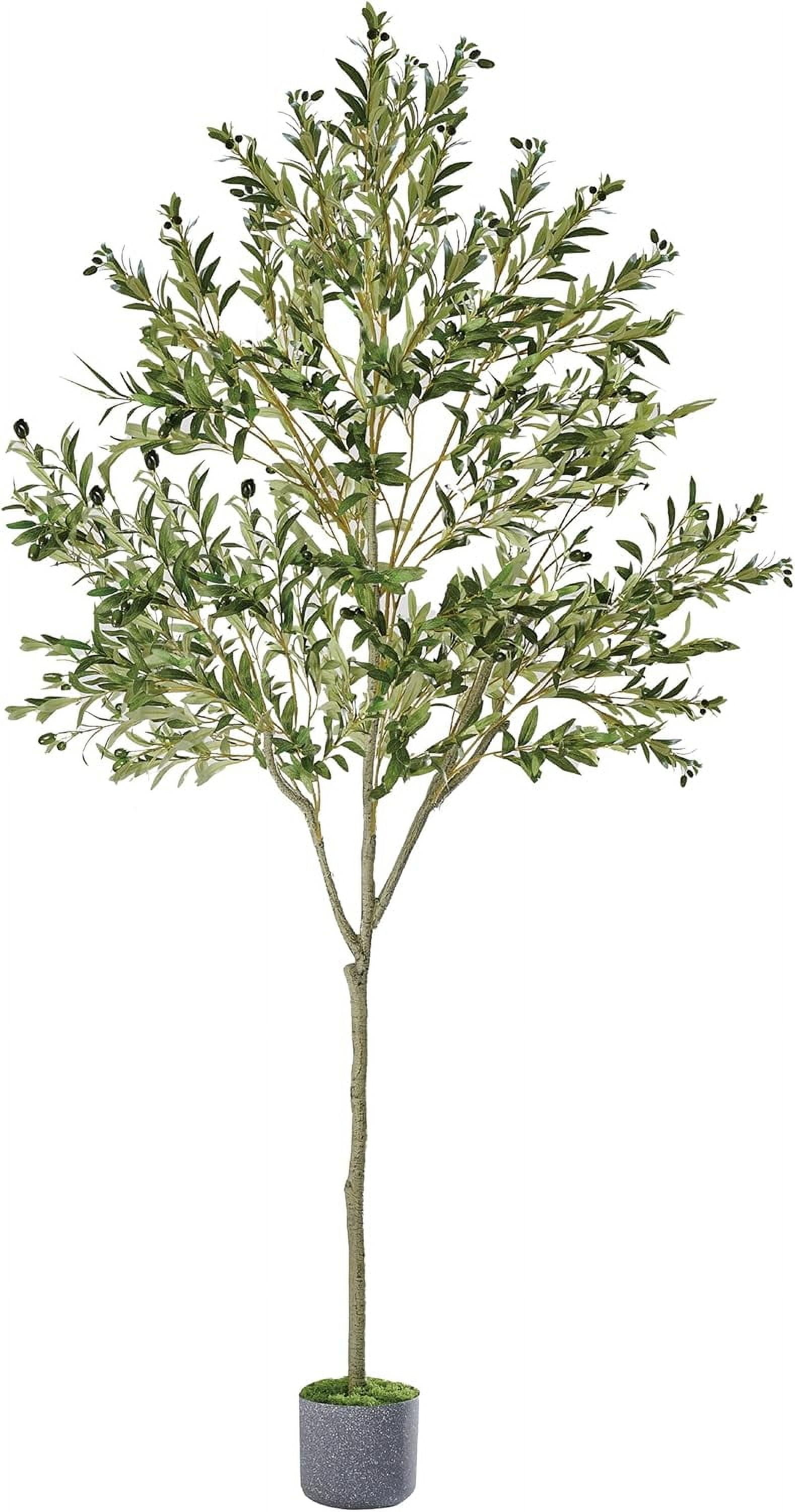 Artificial Olive Tree, 6ft Tall Faux Tree for Indoor with Realistic ...