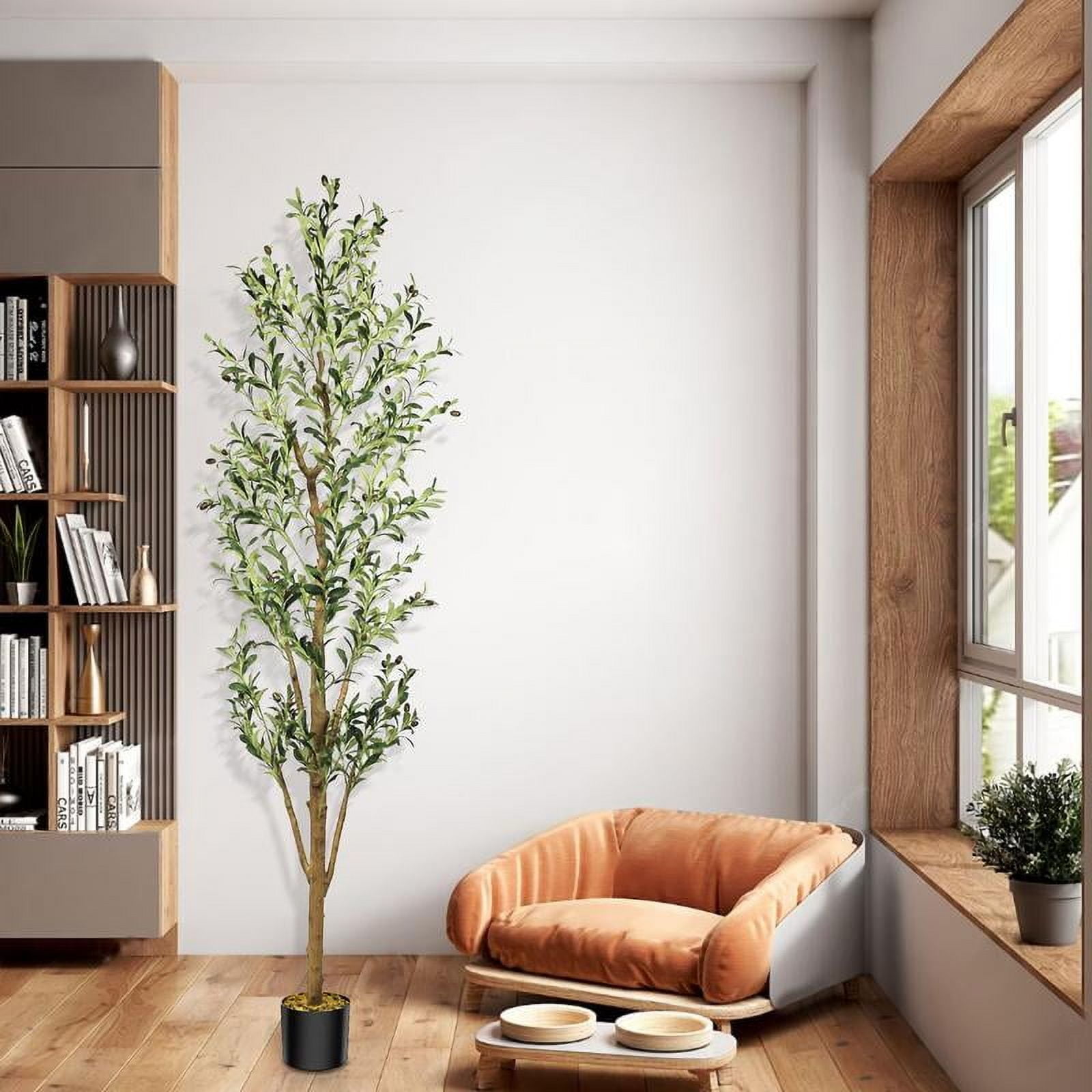 Artificial Olive Tree 7Ft/6Ft/5Ft Tall Faux Silk Plant for Home Office ...