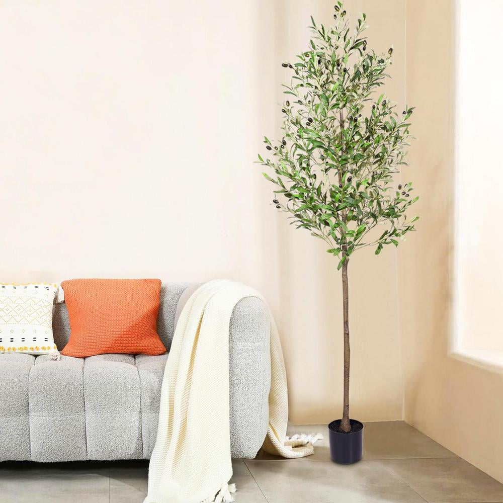 Artificial Olive Tree,Fake Olive Tree 7ft,Faux Olive Tree,Olive Trees ...
