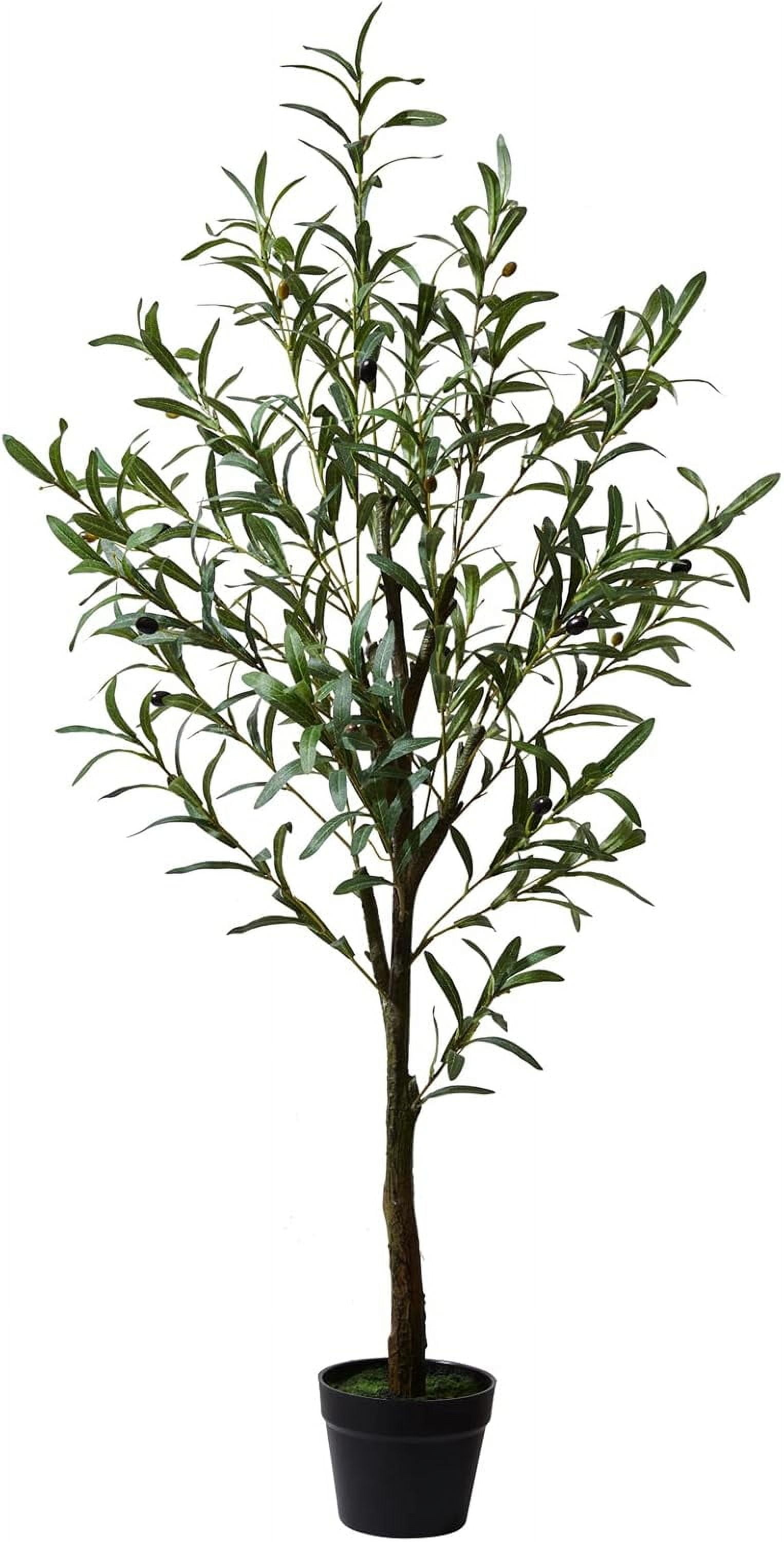 Artificial Olive Tree Faux Silk Olive Tree with Planter Fake Branch ...