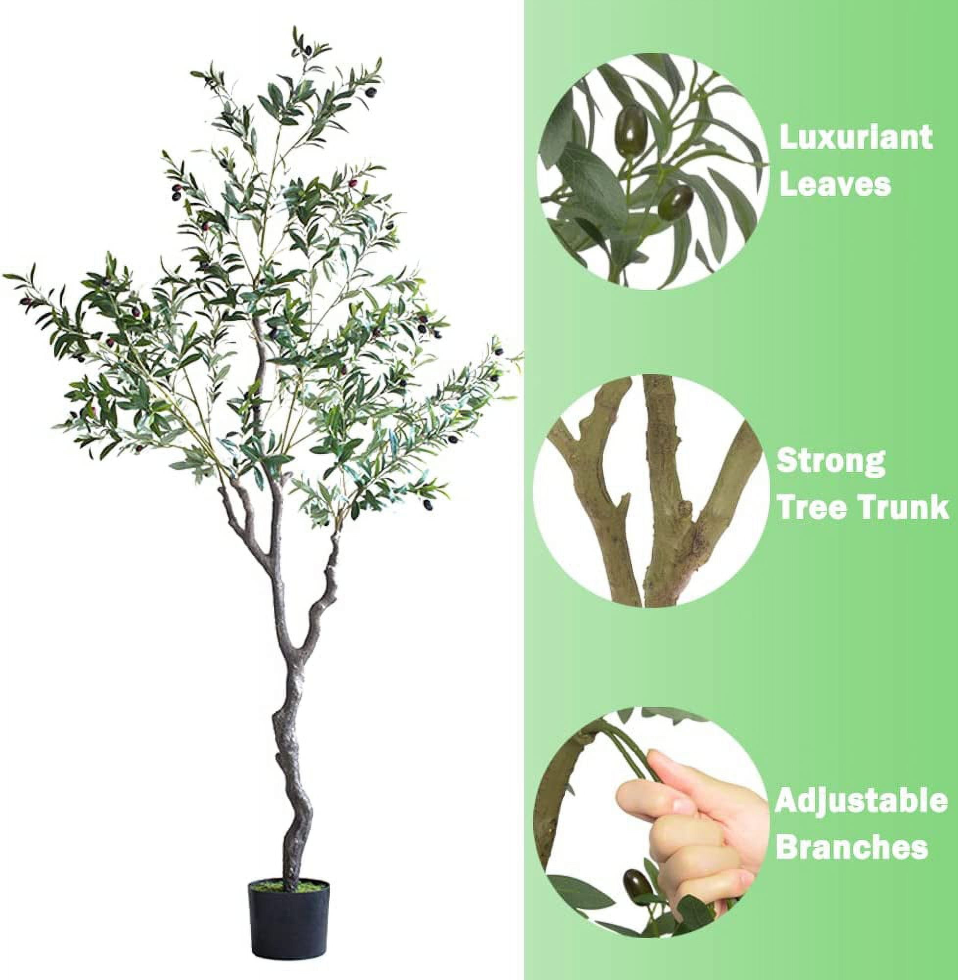 Artificial Olive Tree Ornaments Fake Potted Olive Tree For Modern Home ...