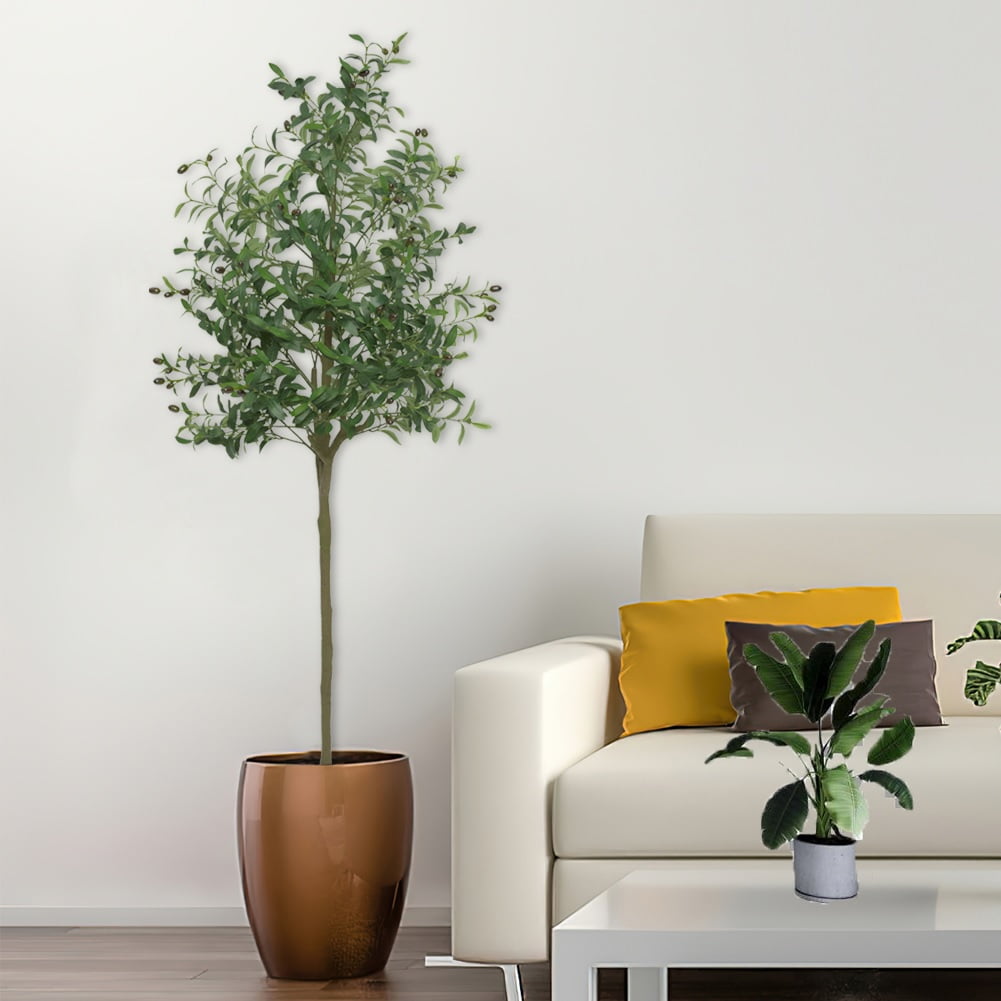 Artificial Olive Tree, Silk Cloth Fake Potted Tree, Tall Fake Potted ...
