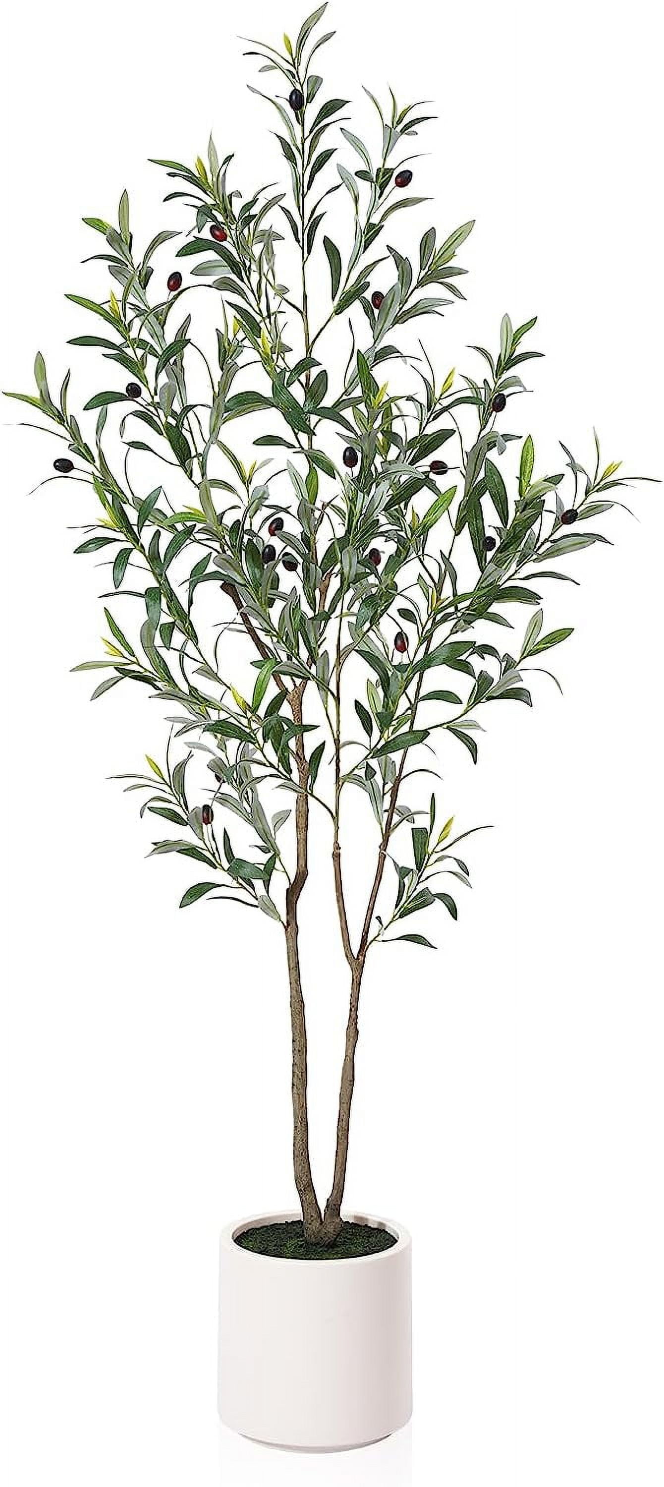 Artificial Olive Trees, 5 ft Tall Fake Olive Trees for Indoor, Faux ...