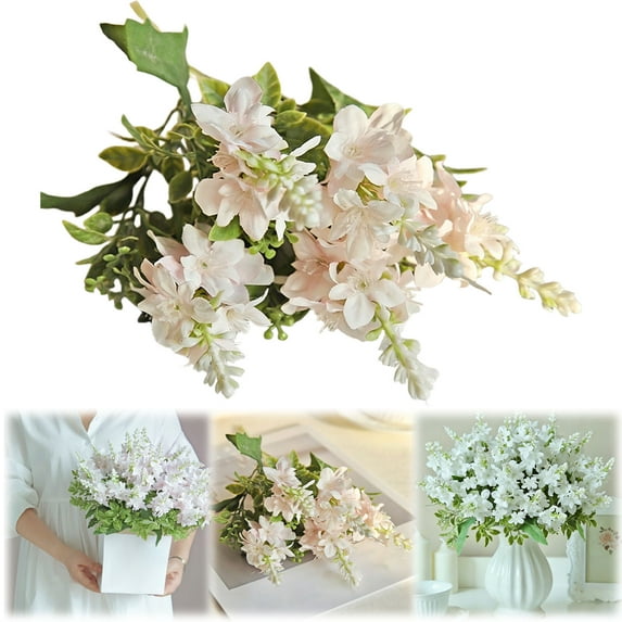 Artificial Orchid Bouquet, Plastic Faux Gloriosa Flowers for Wedding ...