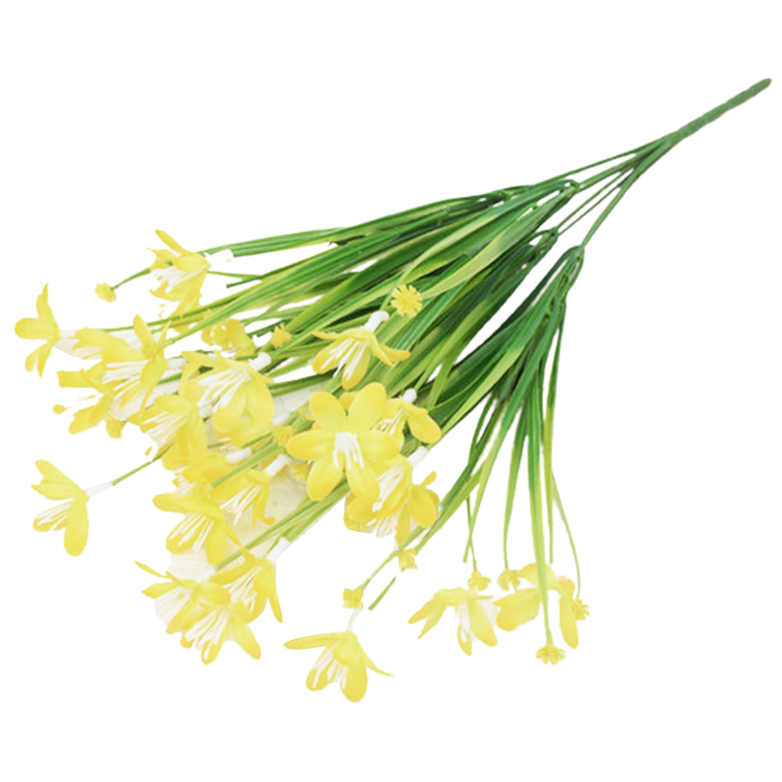 Artificial Orchid Flower Branch with Stem 7 Forks Home Wedding Party ...