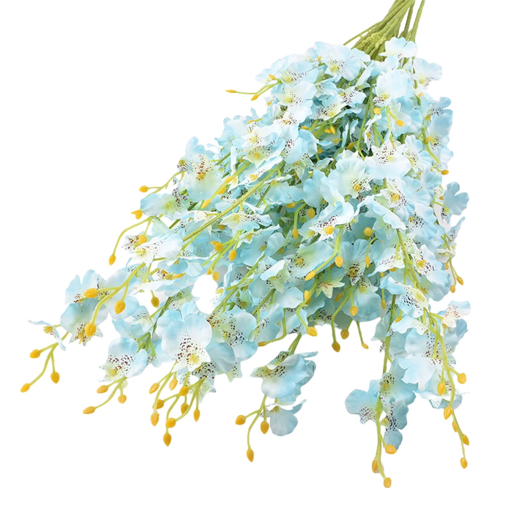 Artificial Orchids Flowers Bouquet Realistic Orchids Silk Bulk, 5PCS ...