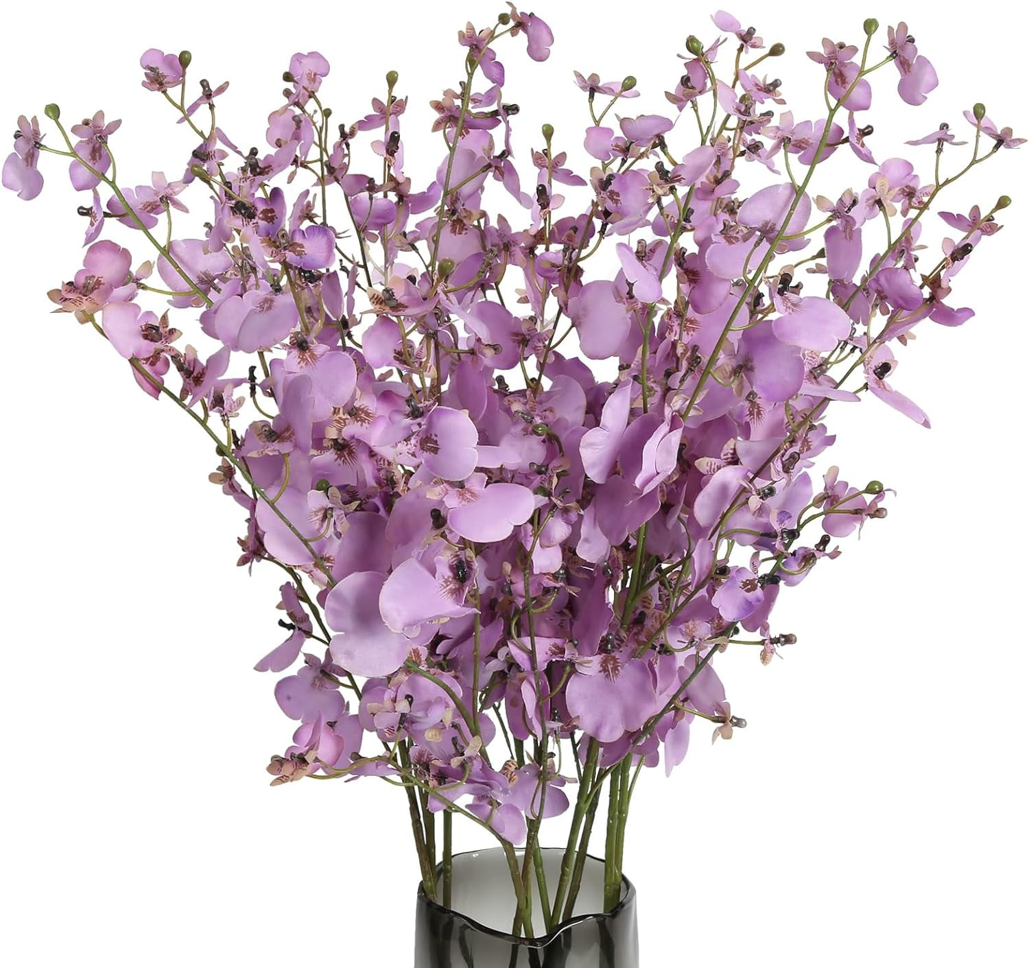Artificial Orchids Silk Flowers,10 PCS (Each 37'') White Orchids ...