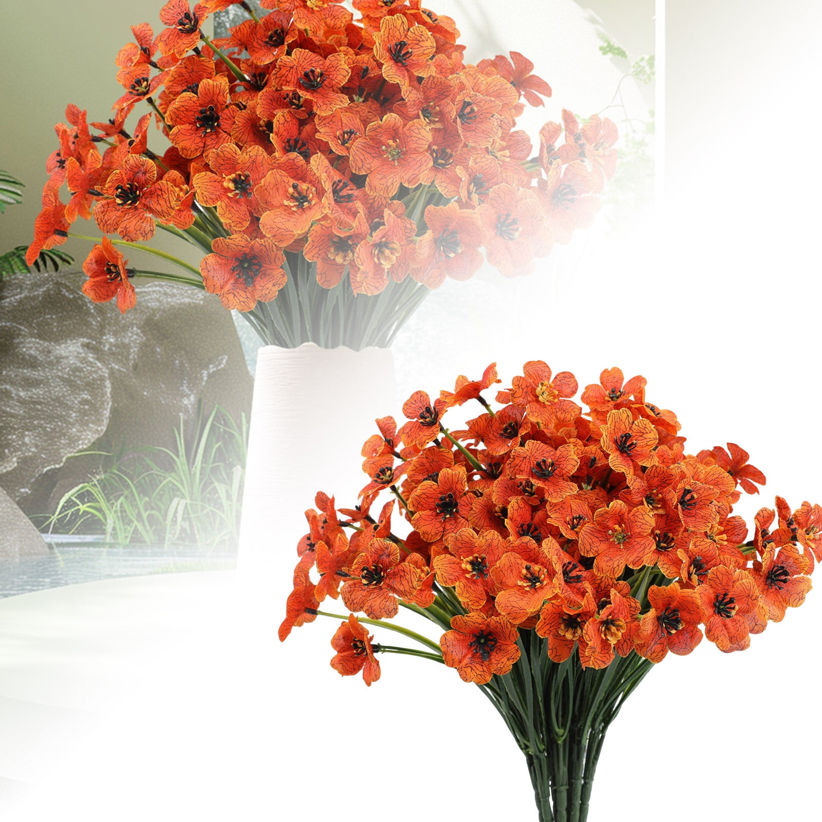 Artificial Outdoor Flowers - UV Resistant, Non-Fading Plastic Blooms ...