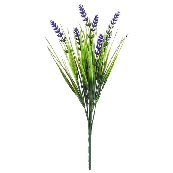 Artificial Outdoor Lavender Plant With Flowers, Greenery For Pot Decor ...