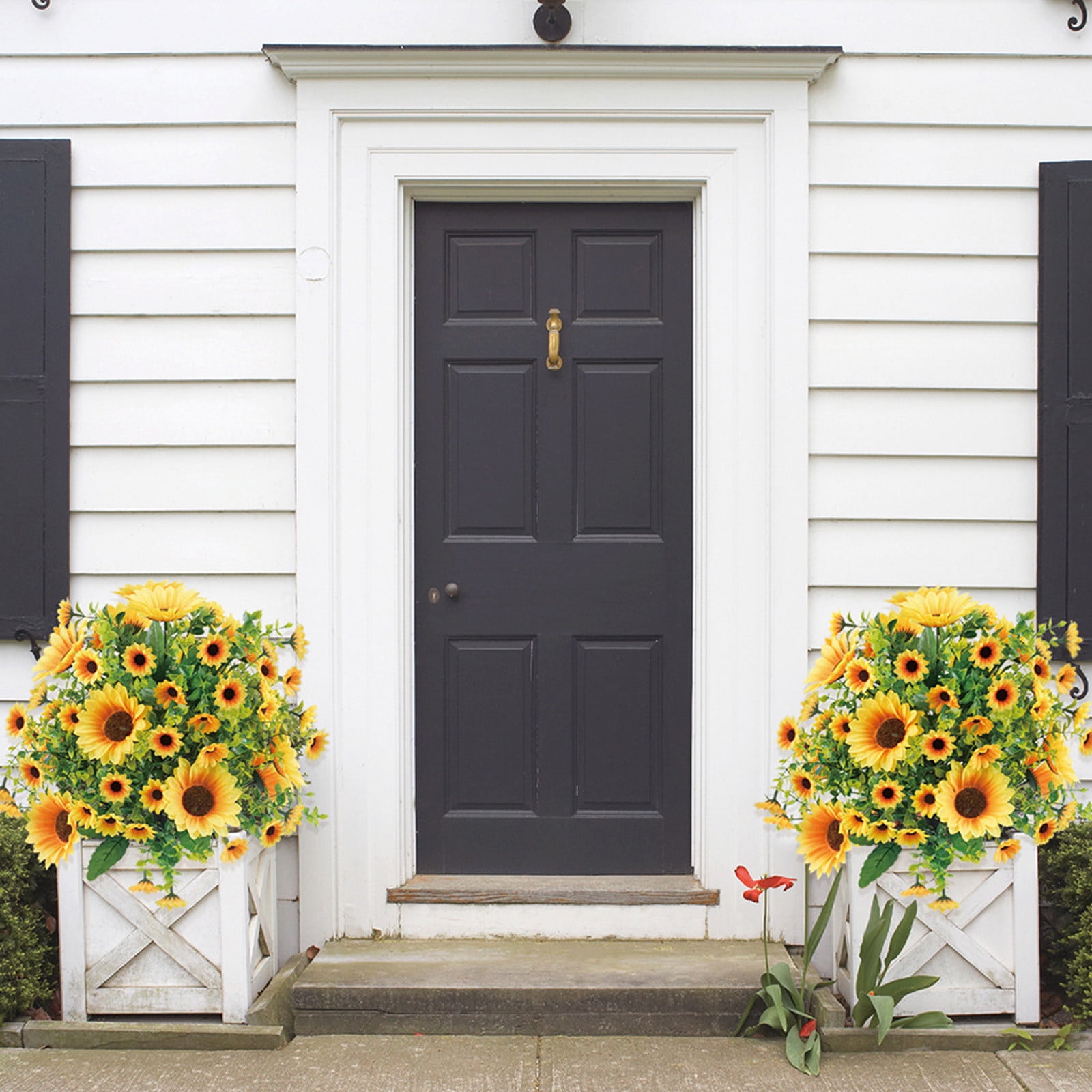 Artificial Outdoor Plants, Weatherproof Ground Stake, Durable Plastic ...